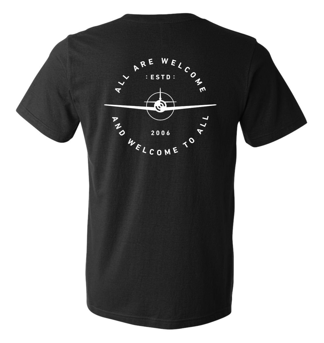 All Are Welcome T-Shirt – Aviation American Gin